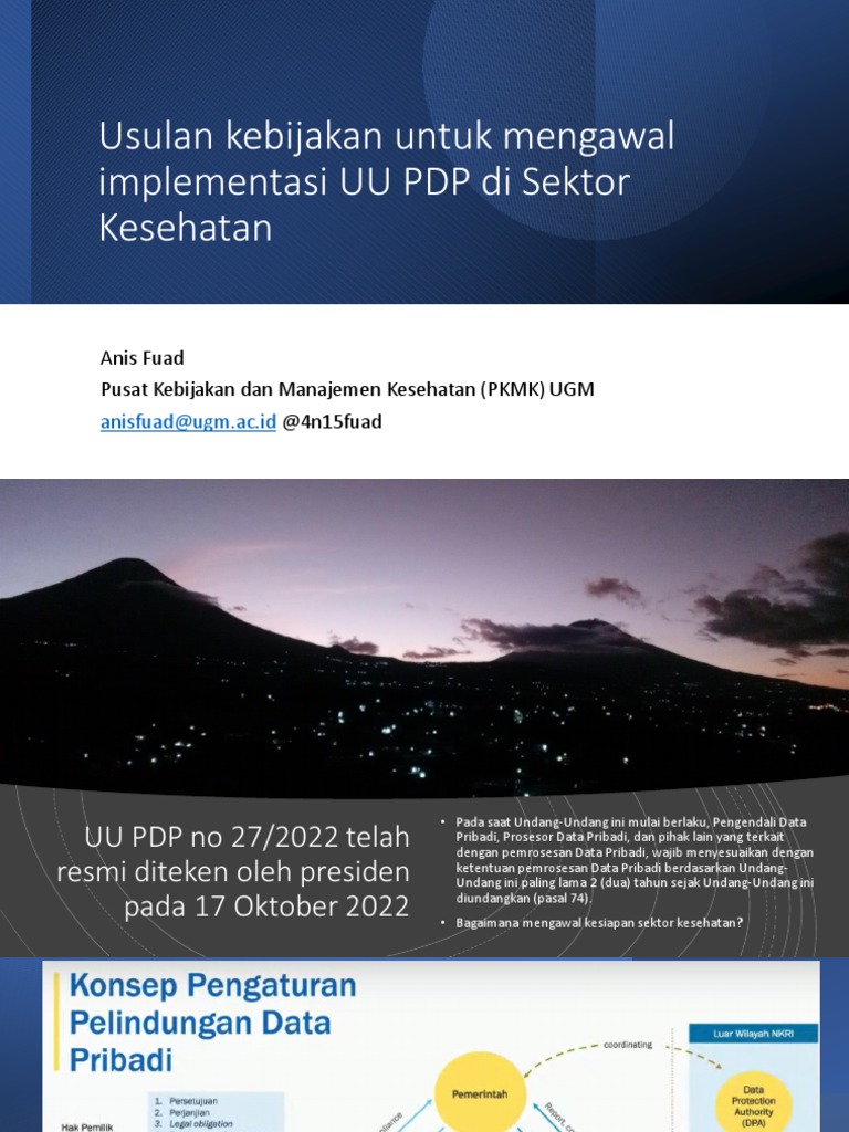 KEPATUHAN SEKTOR KESEHATAN TERHADAP UU PDP | PDF