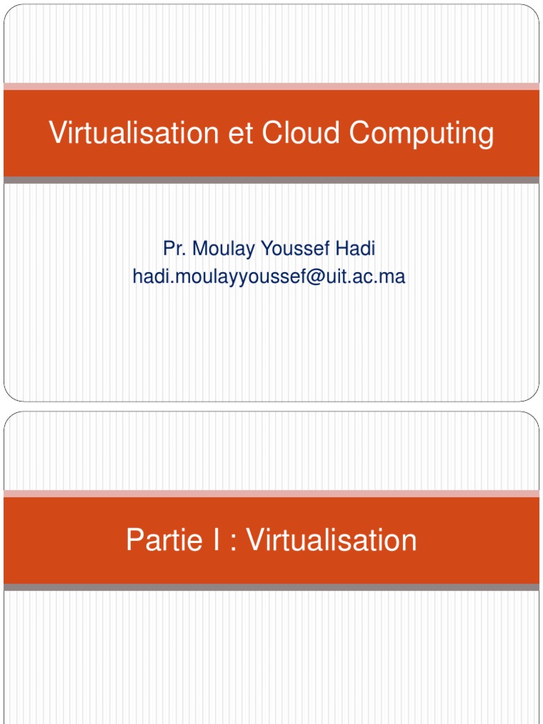 Virtualisation - 1 | PDF | Machine virtuelle | Virtualisation