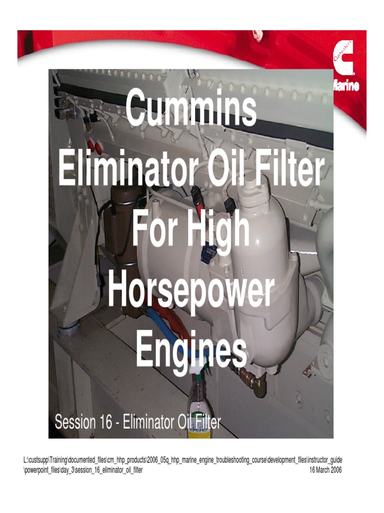 Session - 16 - Eliminator - Oil - Filter (Compatibility Mode) | PDF ...