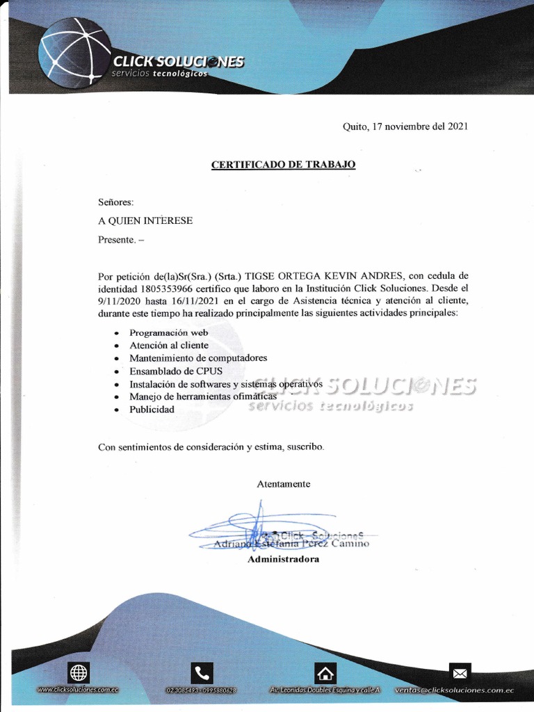 Certificado Lab | PDF