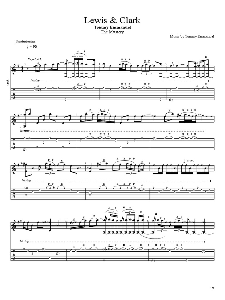 Tommy Emmanuel - Lewis and Clark | PDF | European Musical Instruments ...