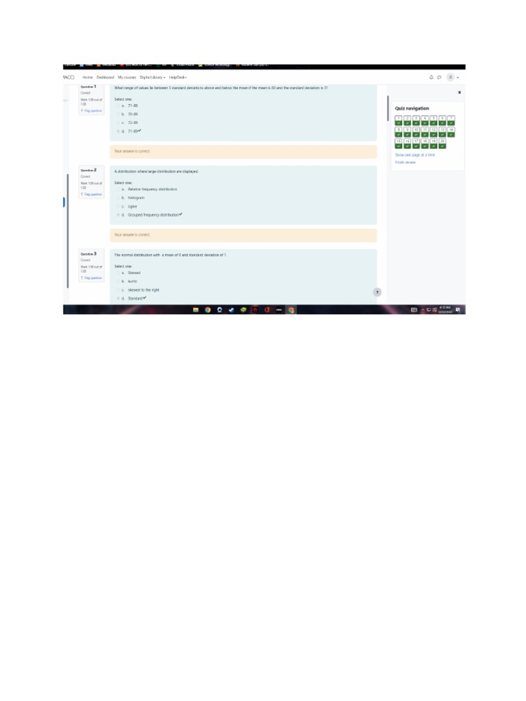 Engineering Data Analysis Midterm Quiz 2 | PDF