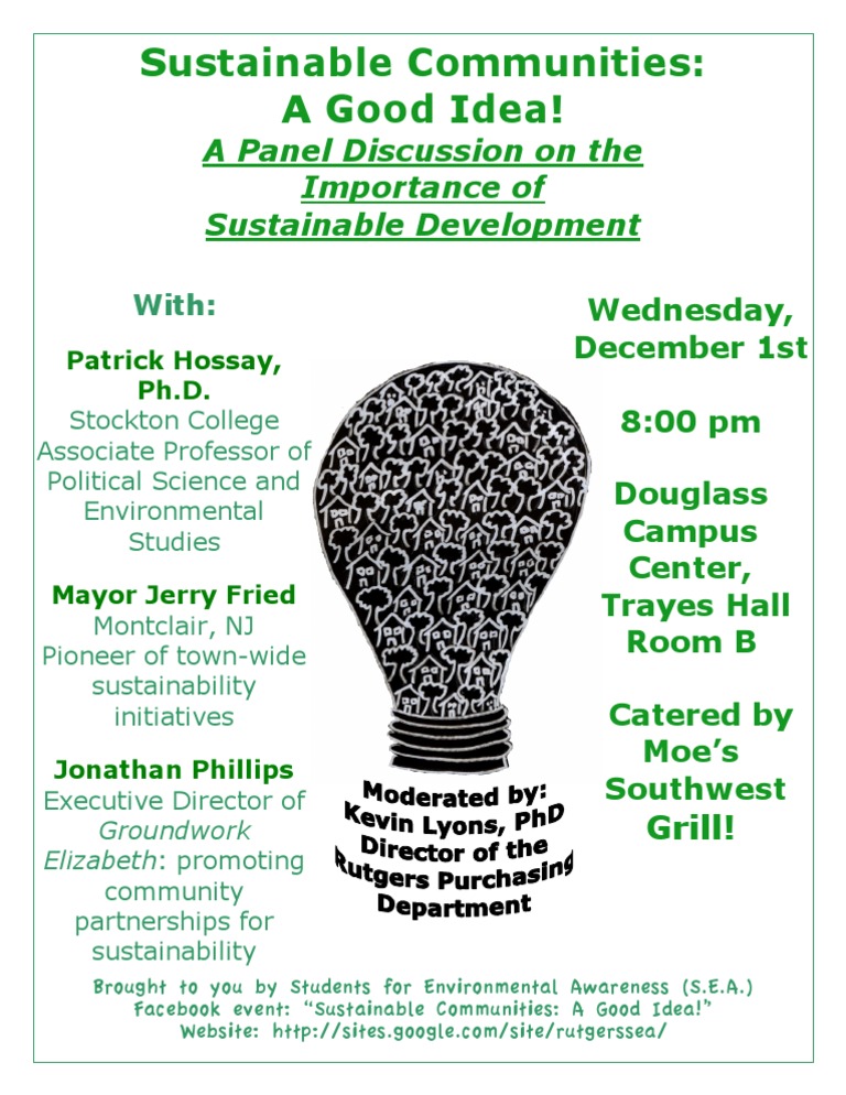 Sustainable Development Panel Discussion | PDF