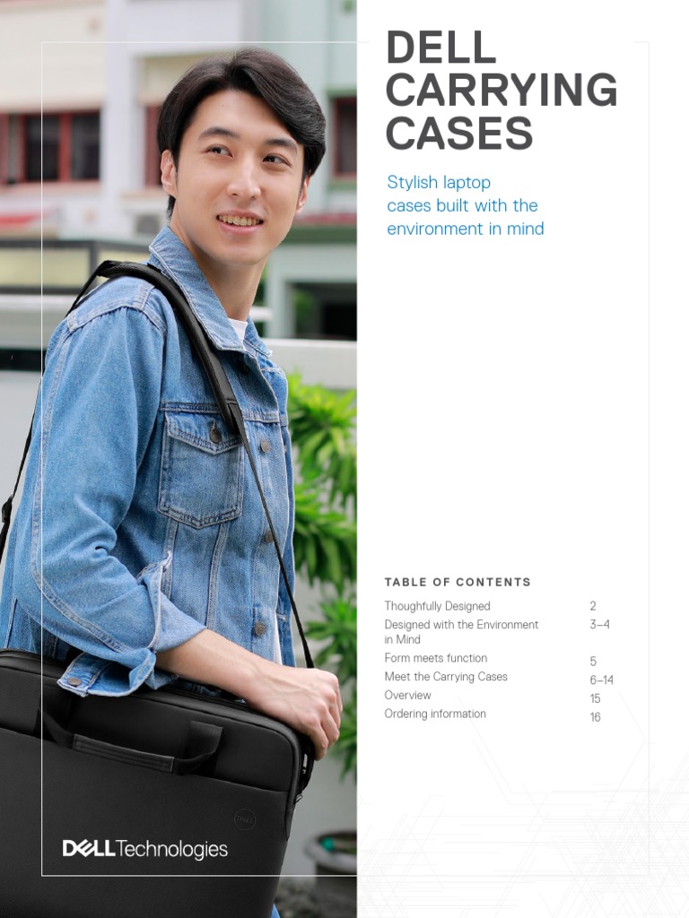 Dell Carrying Cases Family Brochure | PDF | Recycling | Backpack