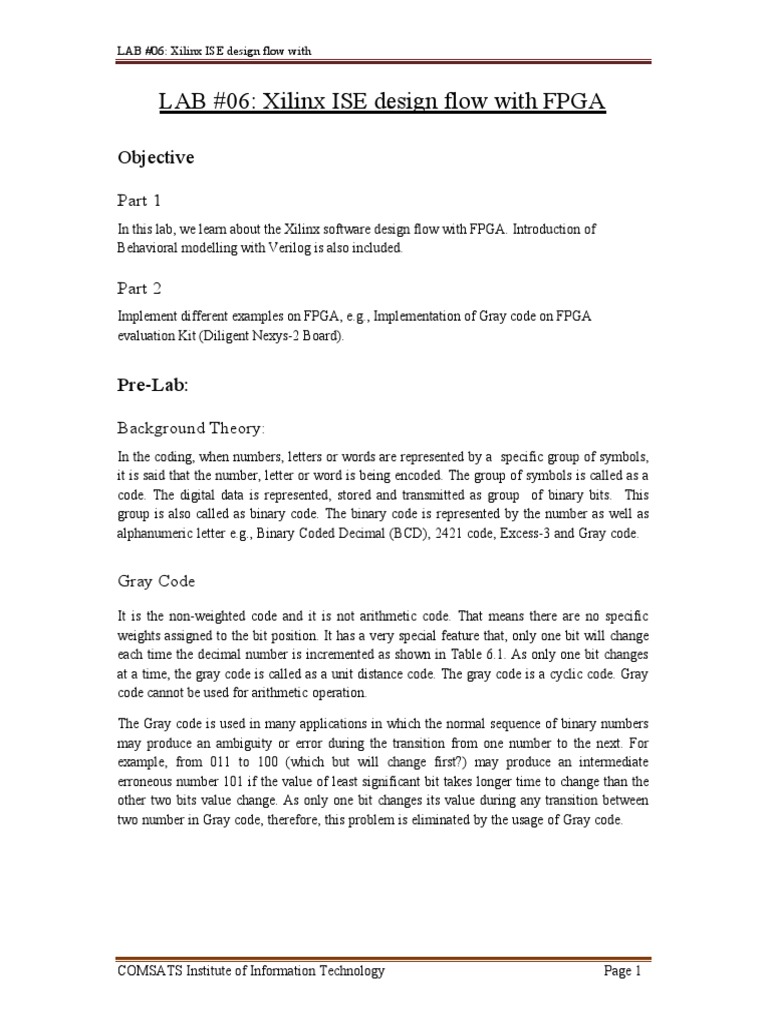 Lab Report6 | PDF | Field Programmable Gate Array | Binary Coded Decimal