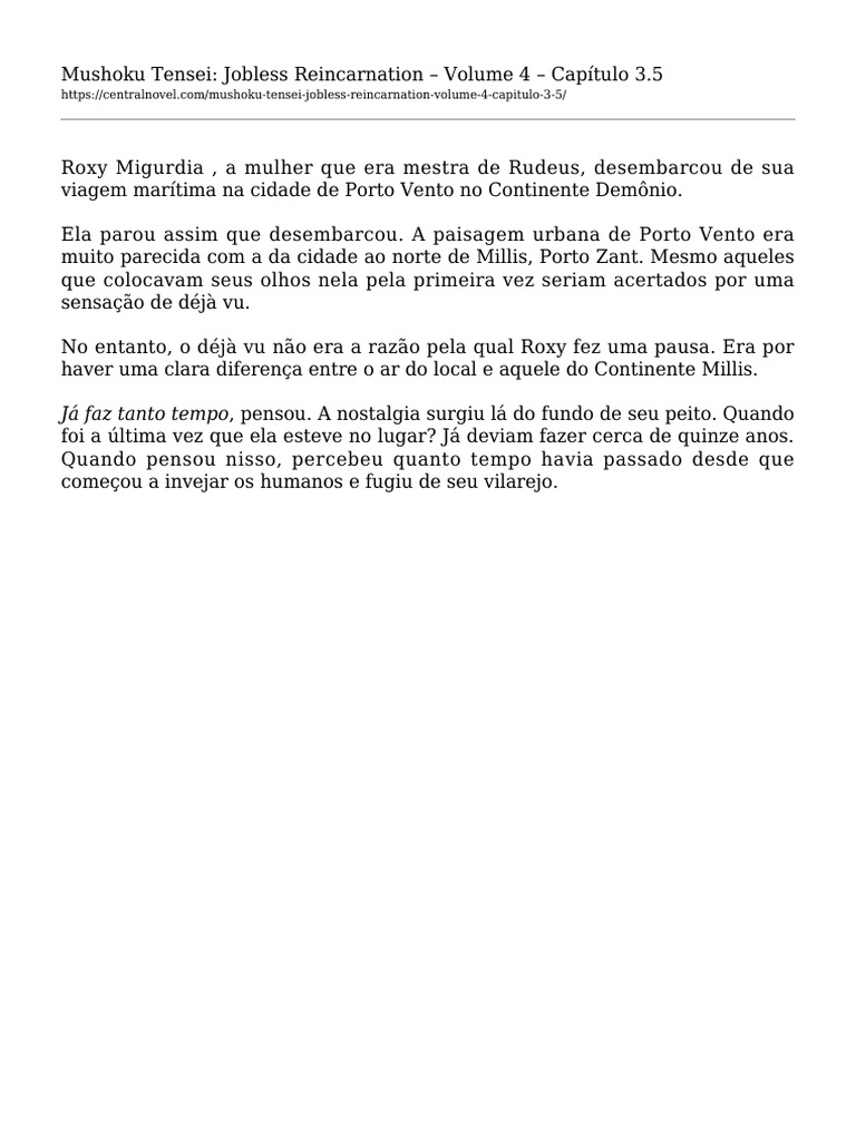 Mushoku Tensei Jobless Reincarnation Volume 4 Capitulo 3 5 | PDF ...