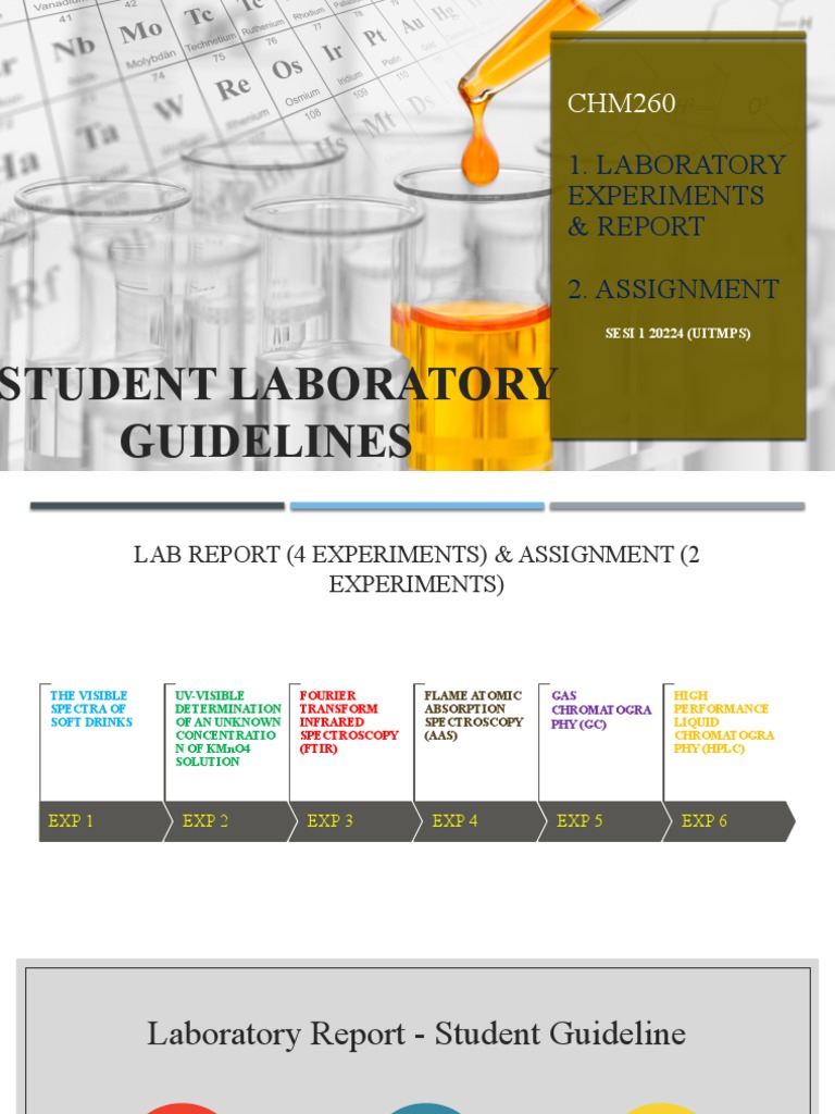 CHM260 Lab and Assignment Guidelines For Student SESI 20224 | PDF ...