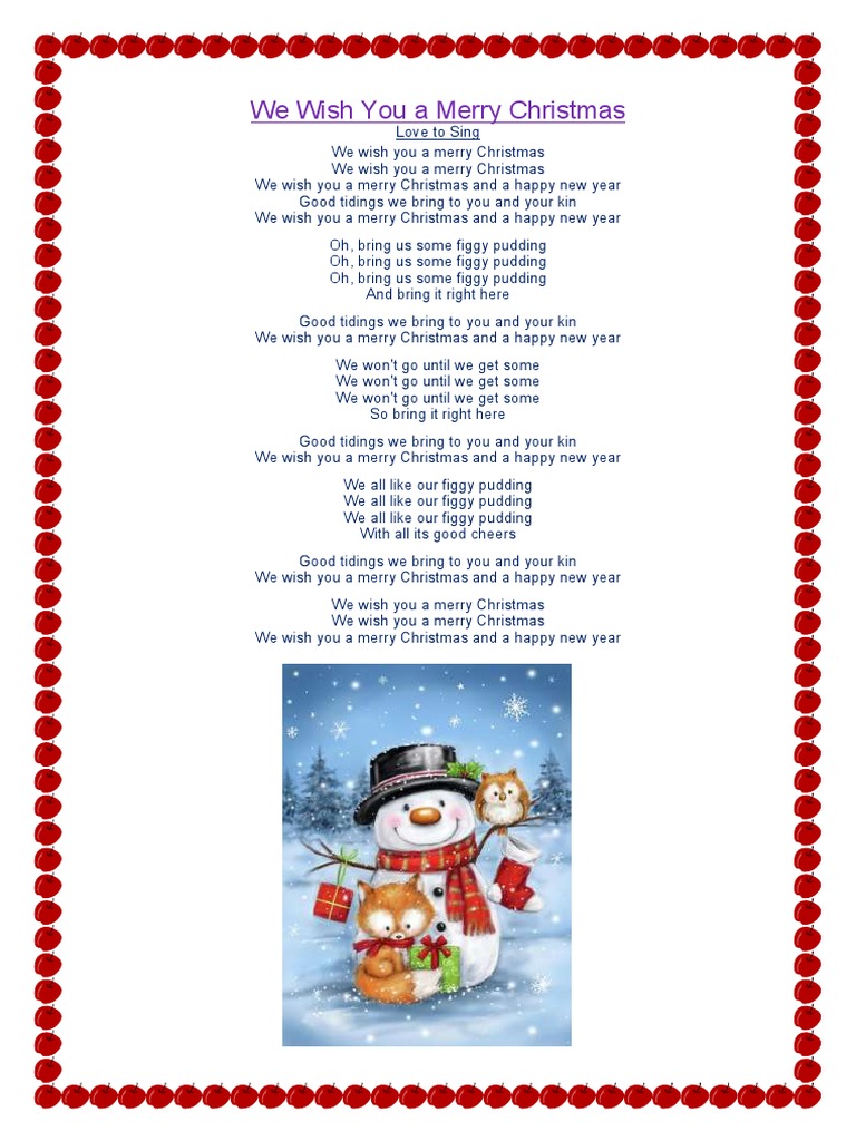 We Wish You A Merry Christmas | PDF