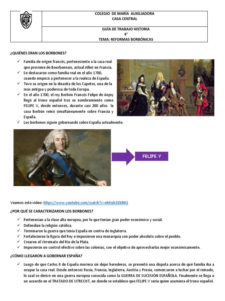 Reformas Borbónicas 4° | PDF | Imperio español | Casa de borbón