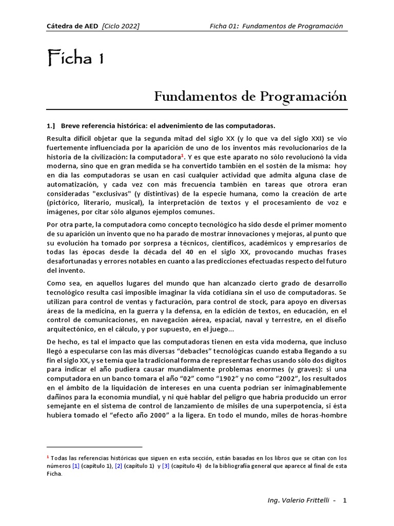 Ficha 01 2022 Fundamentos Python Pdf Programación Programa De Computadora