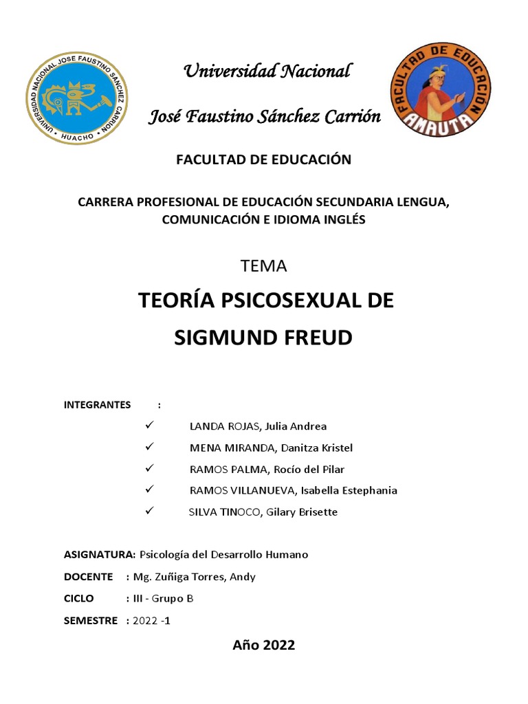Teoría Psicosexual de Freud | PDF | Libido | Psicoanálisis