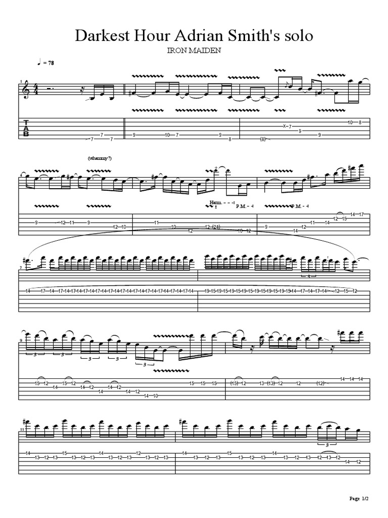 Darkest Hour Adrian Smith's Solo | PDF | Groupes de musique