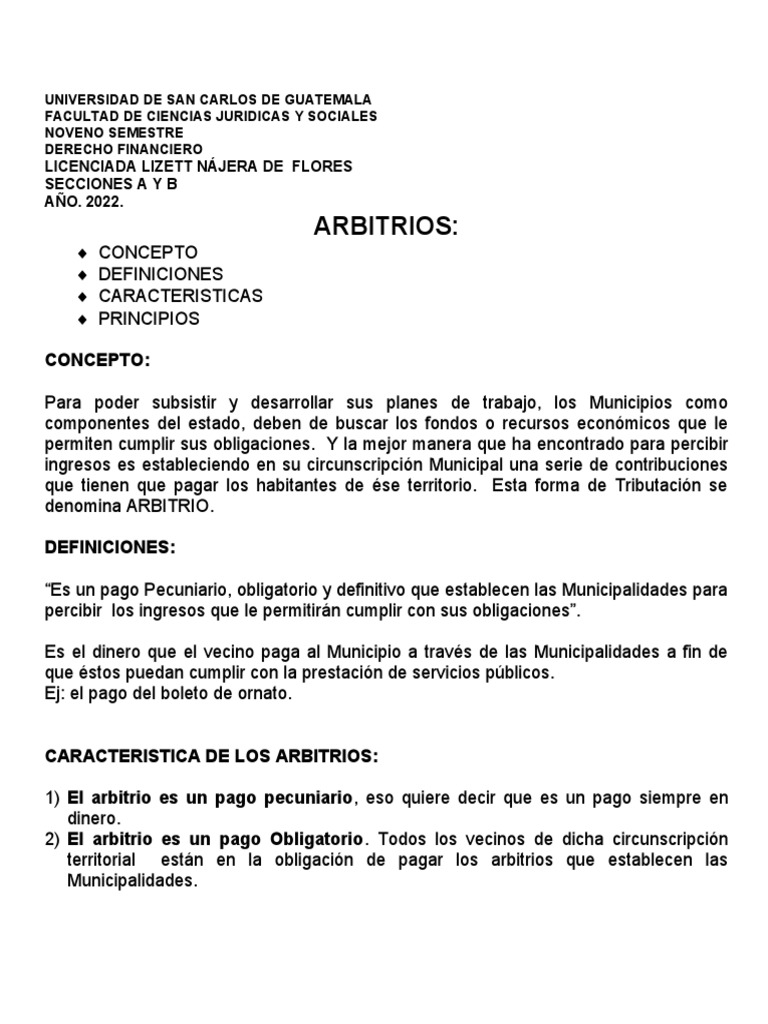 Punto 5 + Arbitrios Actualizados - 2 | PDF | Impuestos | Gobierno