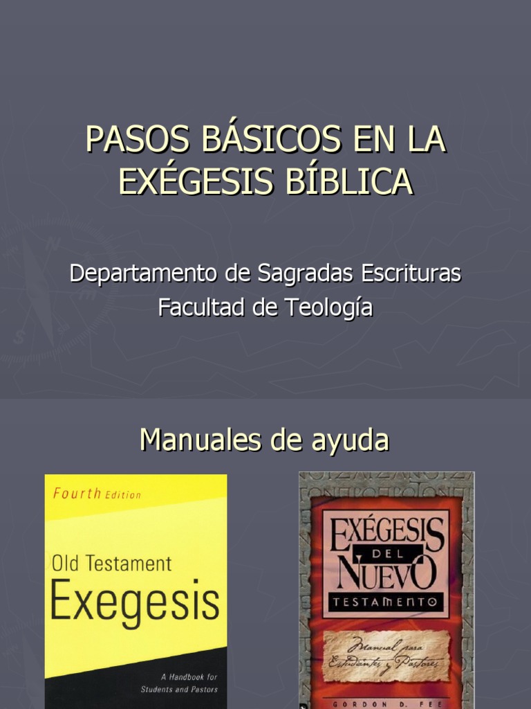 Pasos para Una Exegesis | PDF | Oración (Lingüística) | Traducciones
