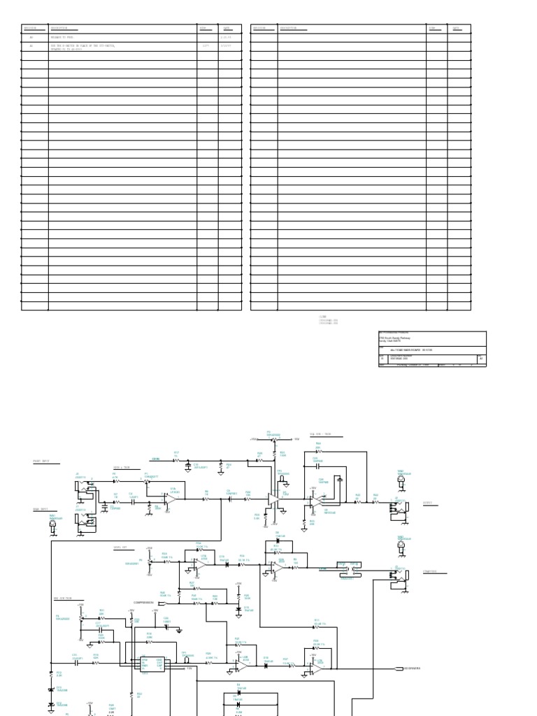 dbx 163AD Main Board BOM & Schematic | PDF