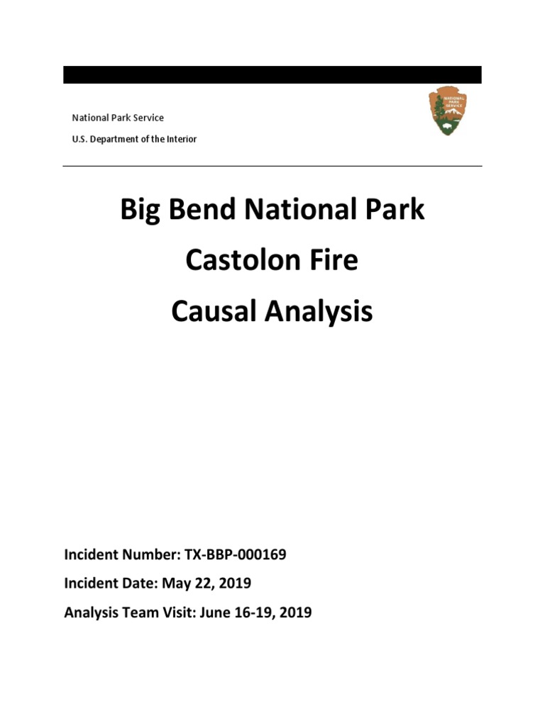 Big Bend National Park Castolon Fire Causal Analysis | PDF | Fires ...