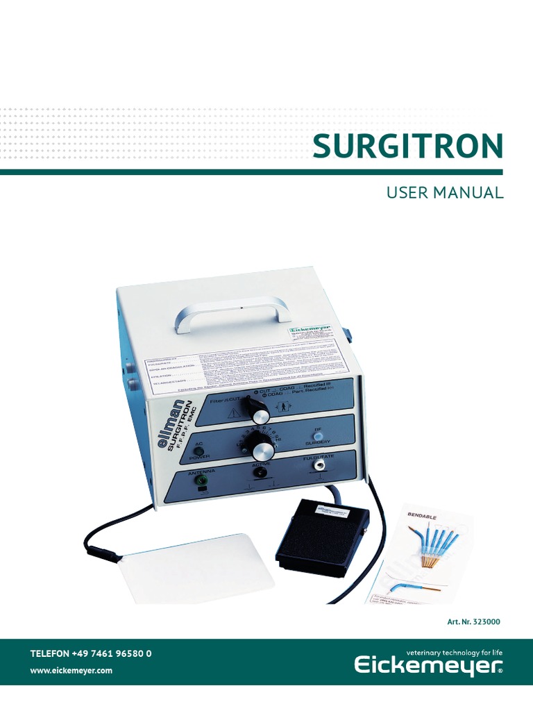 Surgitron Man Engl | PDF | Surgery | Clinical Medicine