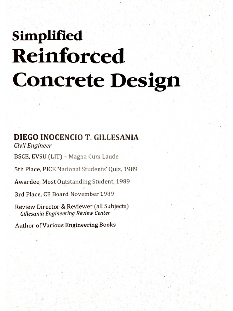 1 - Simplified Reinforced Concrete Design | PDF