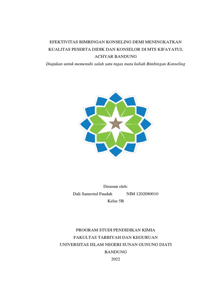 Efektivitas Bimbingan Konseling di MTs Kifayatul Achyar | PDF | Bisnis