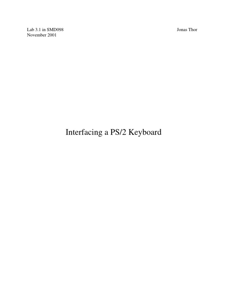 Lab 31 | PDF | Vhdl | Computer Keyboard