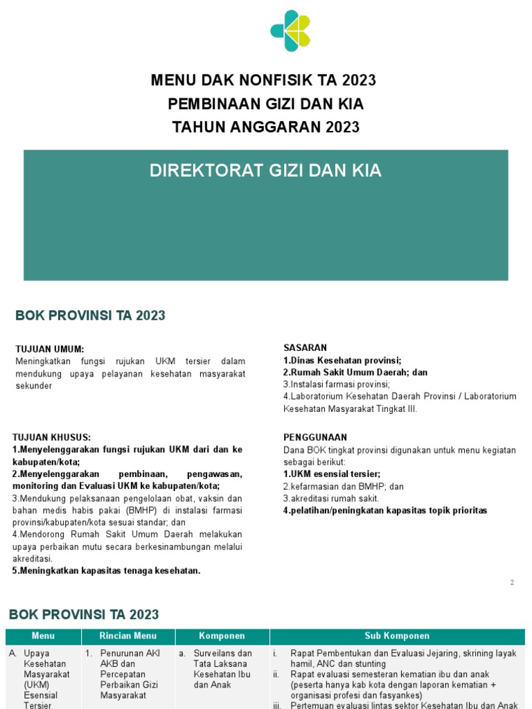 Menu DAK NF 2023 GIKIA - OKTOBER | PDF