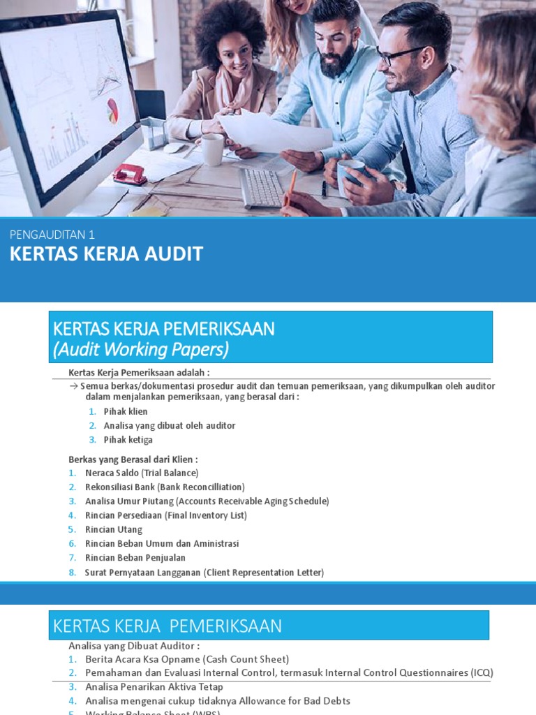 Auditing 1 - Kertas Kerja Audit | PDF