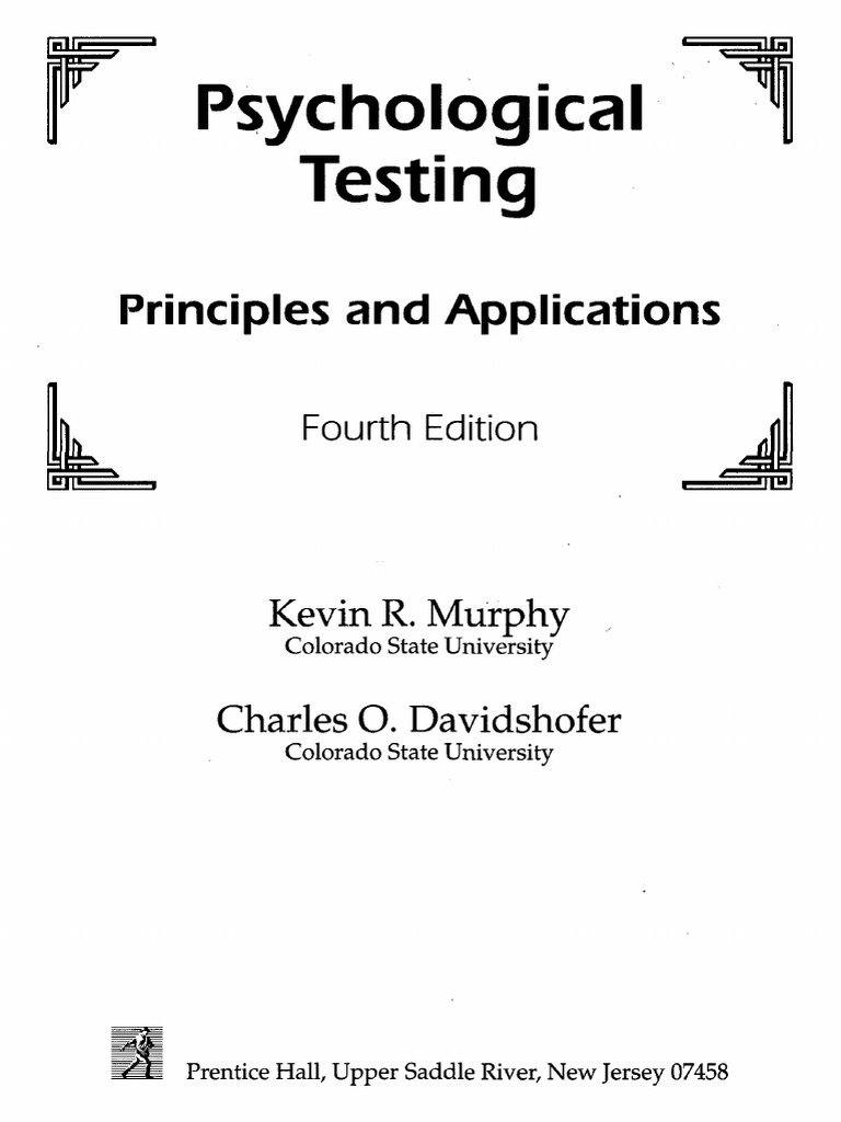 Psychological Testing | PDF | Validity (Statistics) | Educational ...