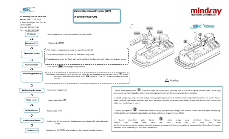 SOP Syringe Pump SK-500 II | PDF
