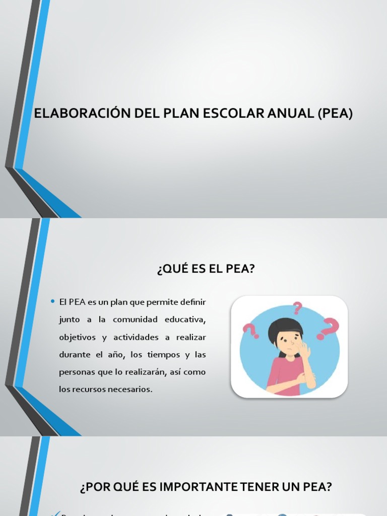 Guía para Elaborar el PEA Escolar | PDF | Presupuesto | Educación de la ...
