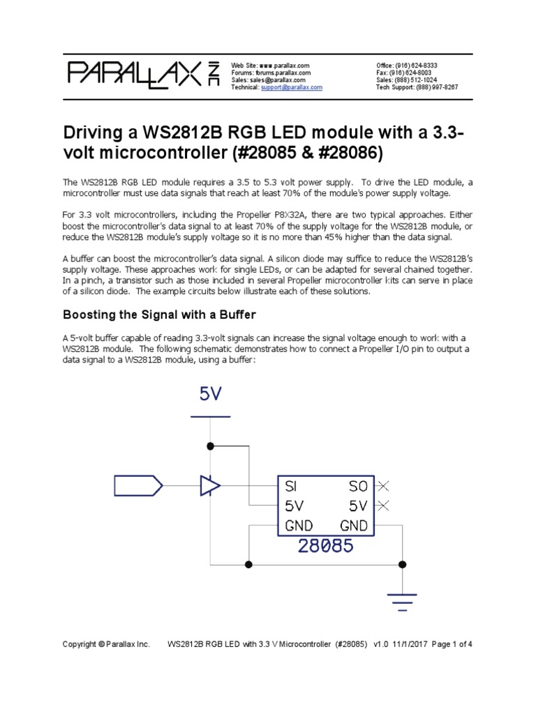 WS2812B With Propeller v1.0 - 0 | PDF | Light Emitting Diode | Power Supply