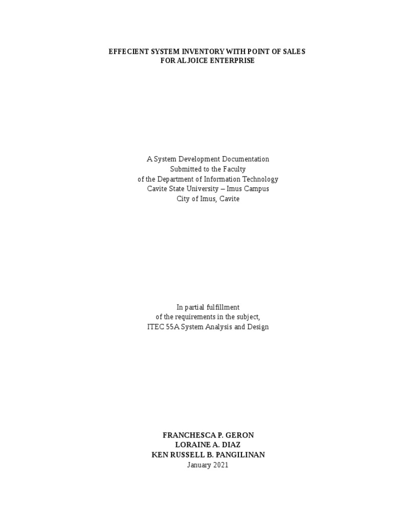 Saad Final Documentation Geron Diaz Pangilinan Bsit 3b | PDF | Software Development Process ...