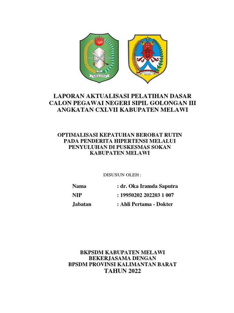 Optimalisasi Kepatuhan Hipertensi Melawi | PDF | Pengelolaan Keuangan ...