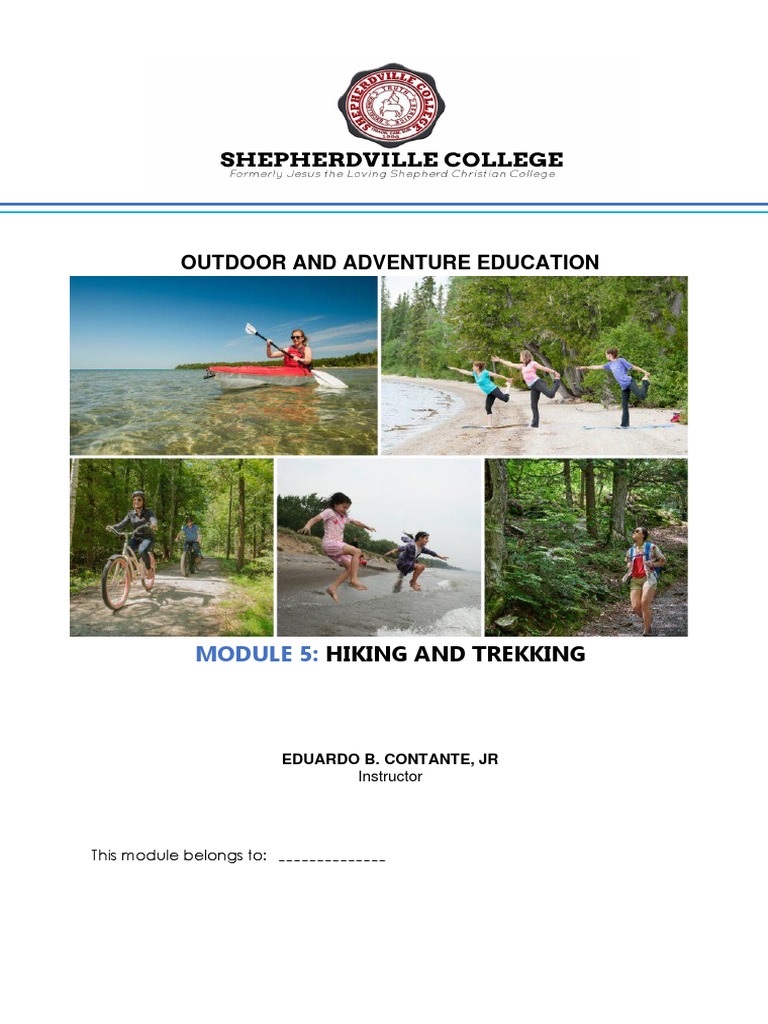 Module 5 Bsess 2p Outdoor and Adventure Education | PDF | Hiking ...