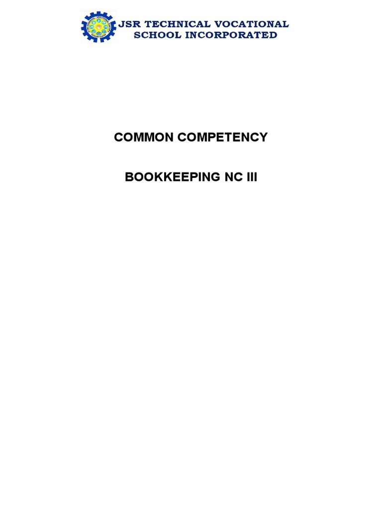 Bookkeeping NC Iii | PDF Bookkeeping NC Iii | PDF