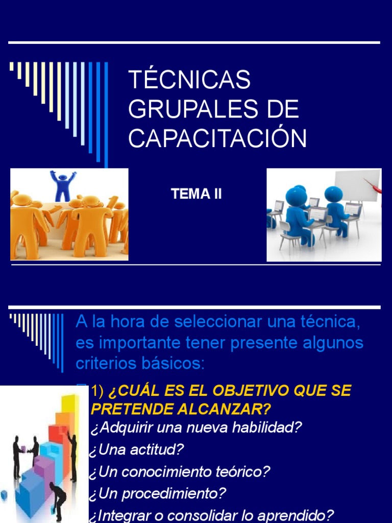 Tema Ii - Técnicas Grupales de Capacitación | PDF | Aprendizaje | Simulación