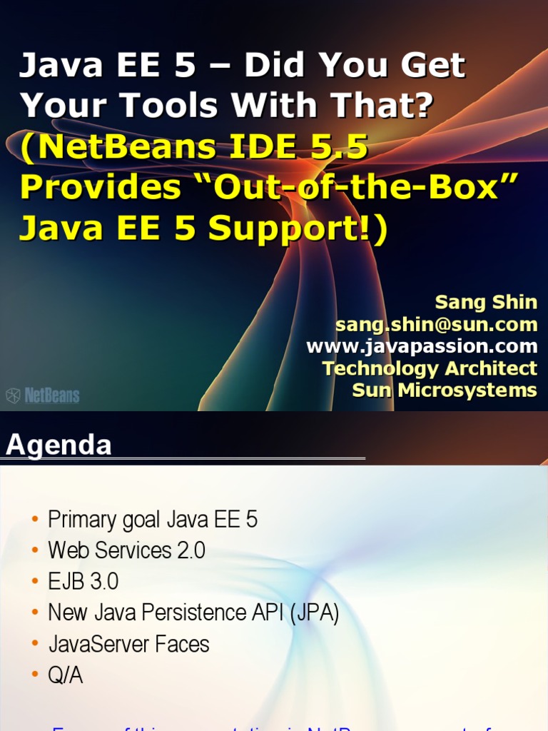 Java Ee 5 Did You Get Your Tools With That Netbeans Ide 55 Provides Out Of The Box Java 