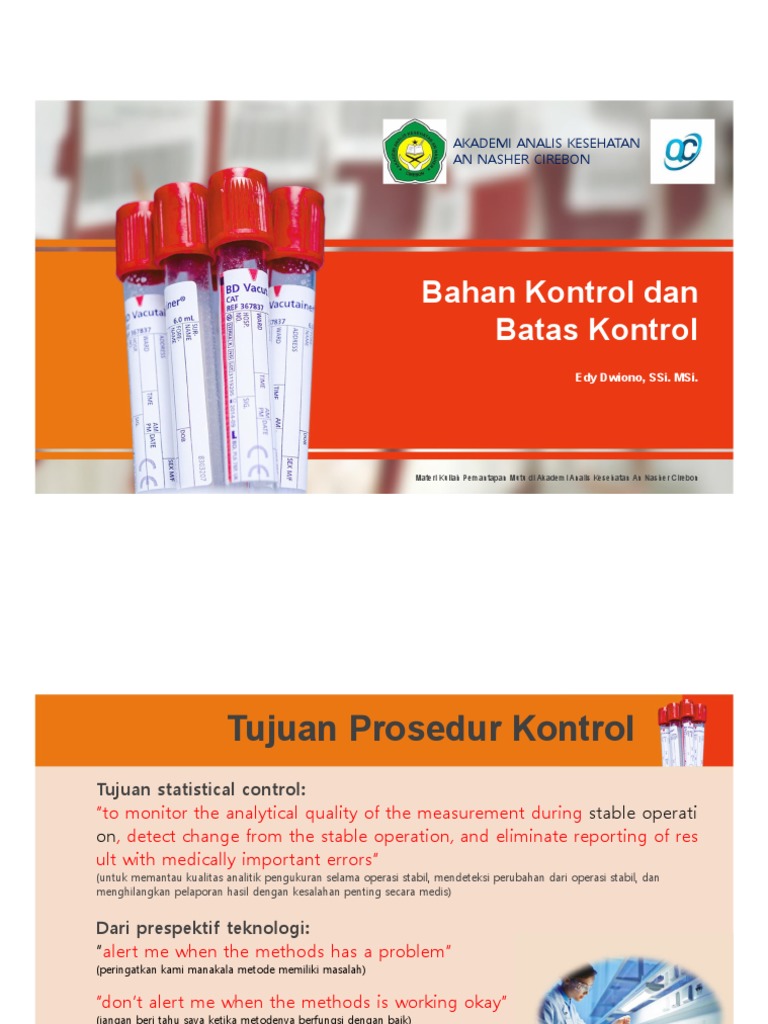 03 Bahan Kontrol Dan Batas Kontrol | PDF