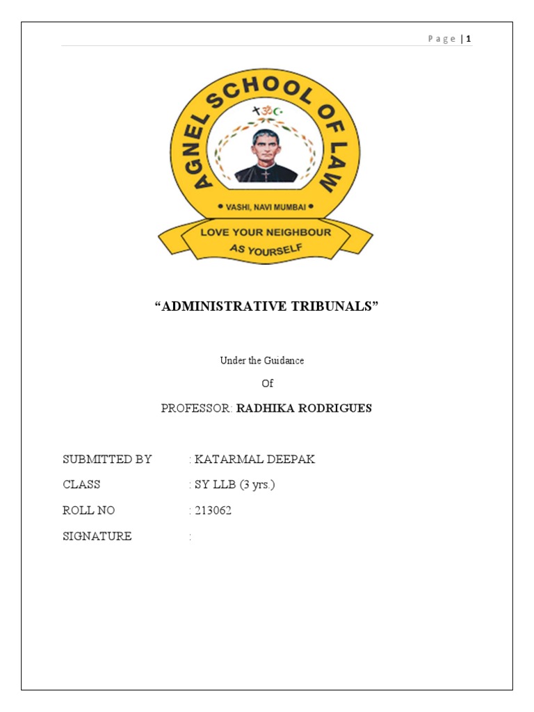 Administrative Tribunals | PDF | Precedent | Tribunal