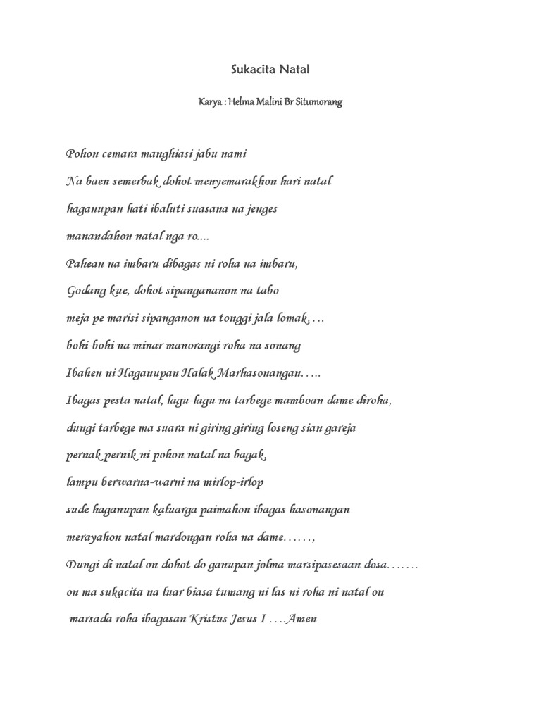 Puisi Sukacita Natal Pdf