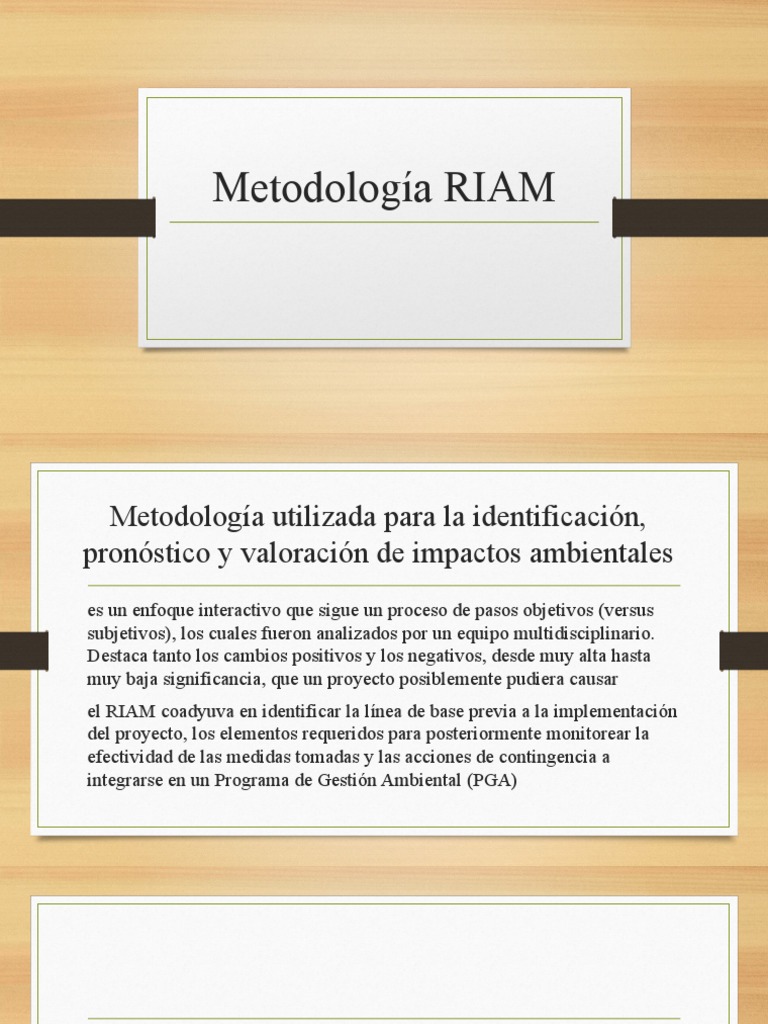 Metodología RIAM | PDF | Entorno natural | Biodiversidad