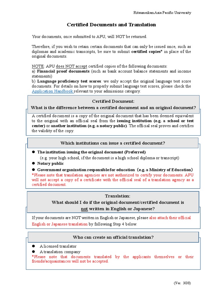 Certified Documents and Translation GS | PDF | Notary Public | Seal ...