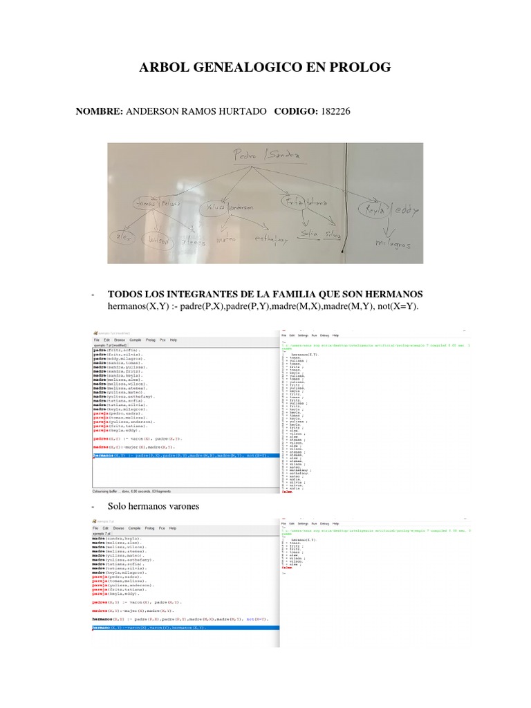 Arbol Genealogico en Prolog | PDF
