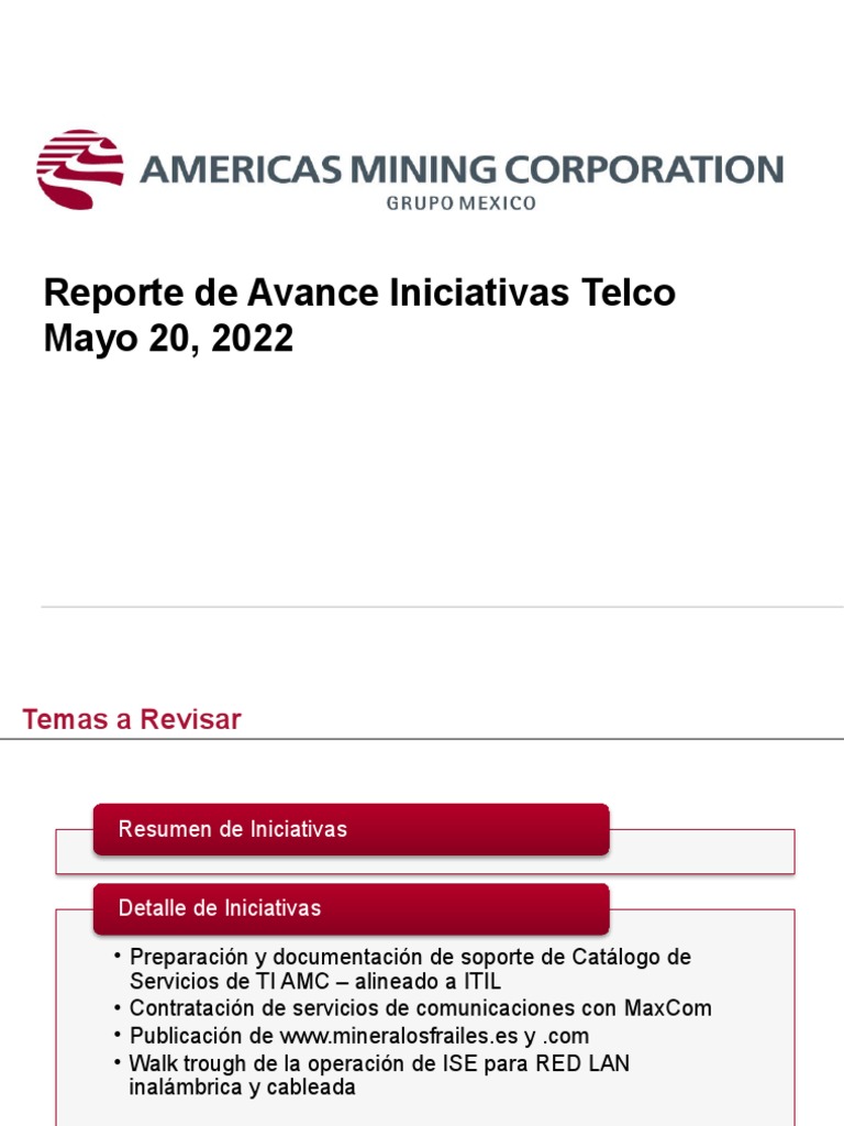 Reporte de Avance Iniciativas 20052022 | PDF | Informática