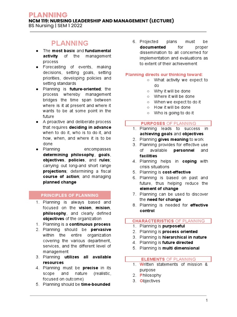 2 Planning | PDF | Strategic Planning | Power (Social And Political)