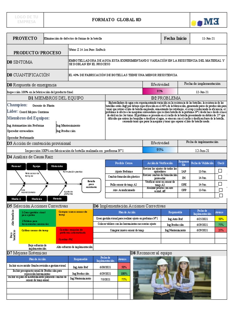 Plantilla 8D para Suscriptores | PDF | Botella