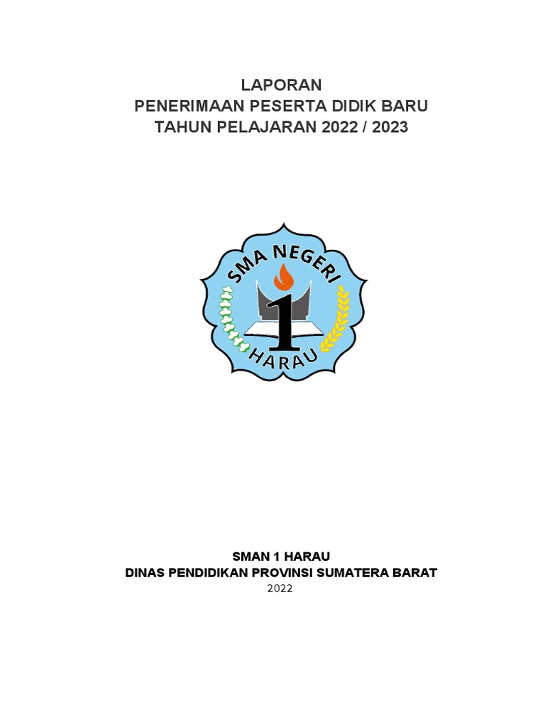 Laporan PPDB Tahun Pelajaran 2022-2023 | PDF