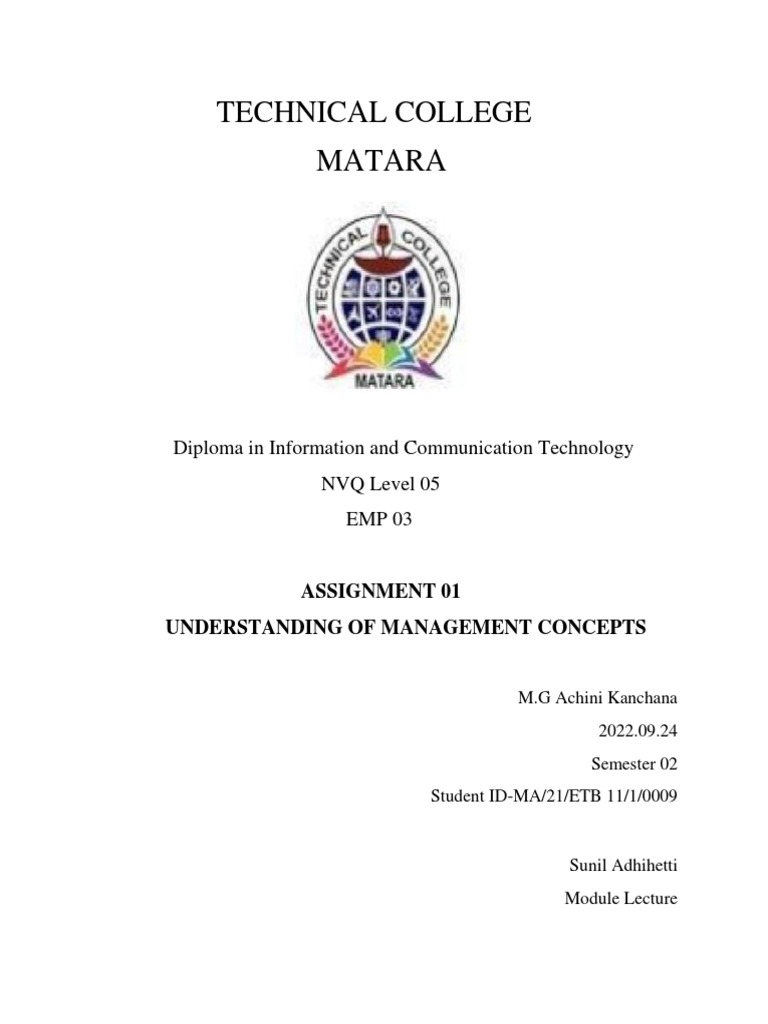 Technical College Matara: Diploma in Information and Communication ...