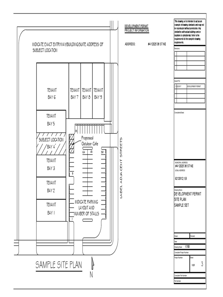 Patio Drawing for Development Permit | PDF