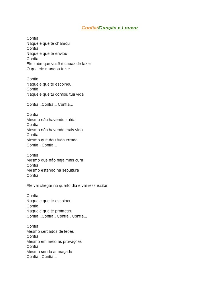 Confiança em Tempos de Adversidade | PDF | Religião e Espiritualidade