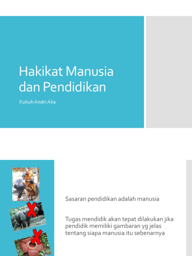 Hakikat Manusia Dan Pendidikan | PDF | Sains & Matematika